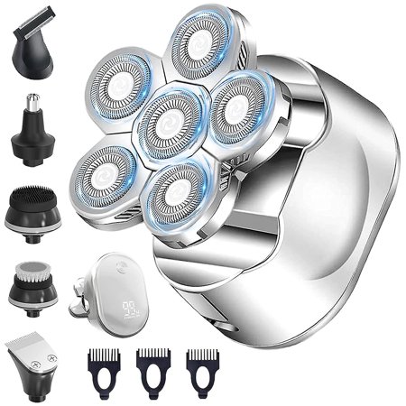 Upgraded Bald Head Shaver For Men, 6 In 1 Head Razor For Bald Men ...
