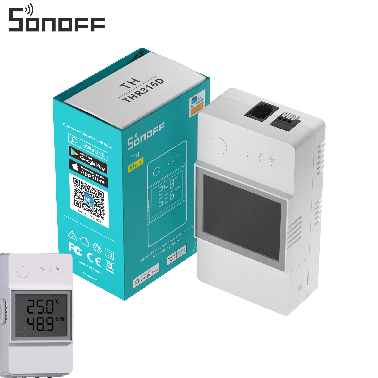 Click here for Sonoff Th Elite 20a Wireless Wifi Smart Switch Wit... prices