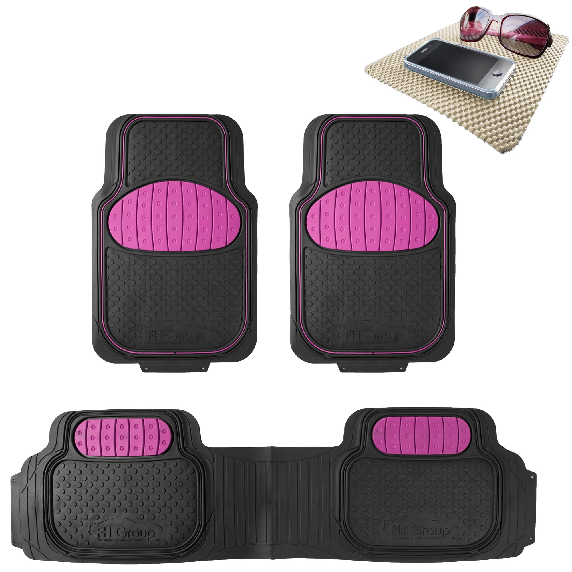 Click here for Fh Group Solid Black Heavy Duty Floor Mats From Fh... prices
