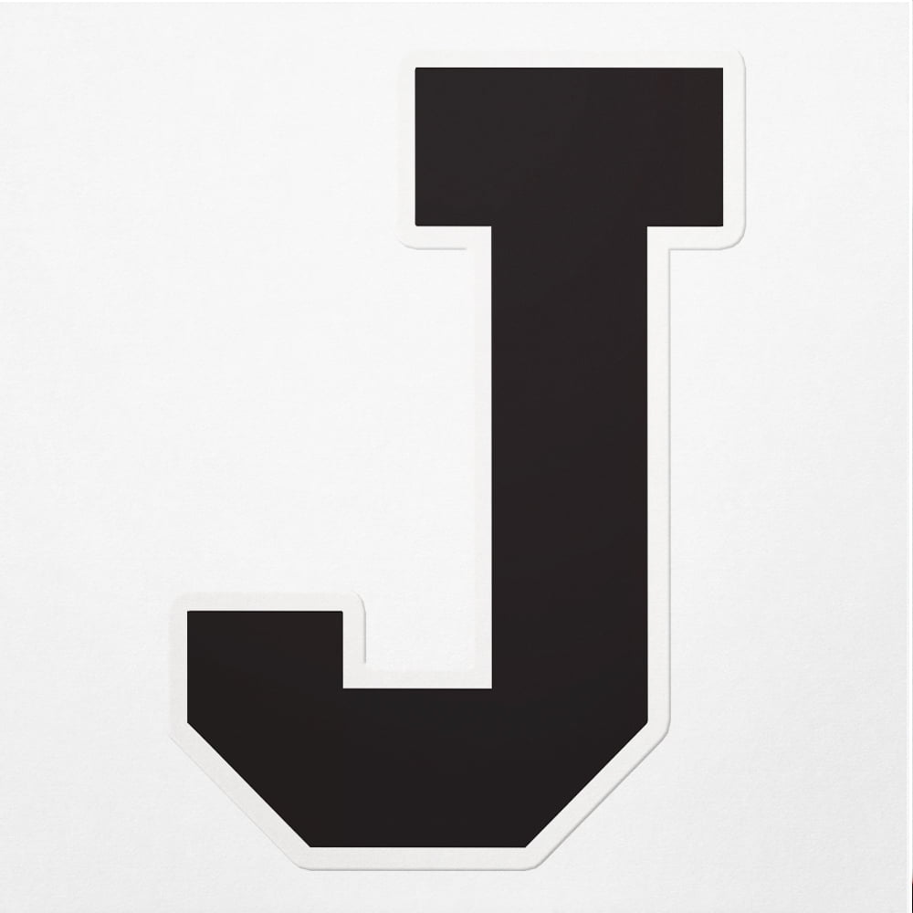 Vinyl Stickers Decals Of Letter J Silhouette - Waterproof - Apply On ...