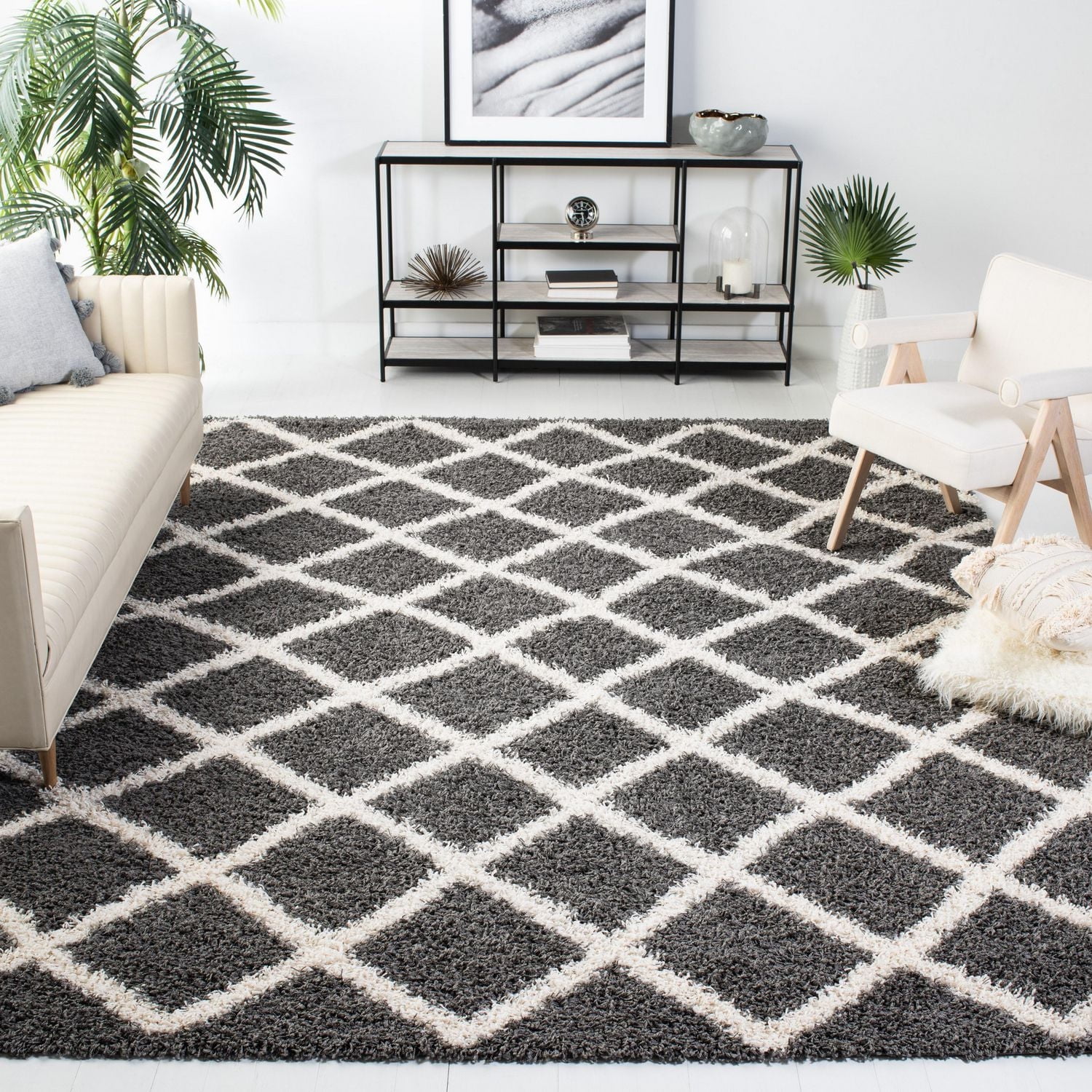 Click here for Safavieh Dallas Jerrie Geometric Shag Area Rug 10... prices