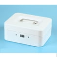 Cash Box with Money Tray Combination Lock Metal Money Box with Cash ...