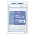 TOPS Employee Time Card, Weekly, 4 1/4 x 6 3/4, 100/Pack -TOP3016 ...