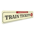 Train Tickets Novelty Decor, Metal Wall Sign - 4x18 Inches - Walmart.com
