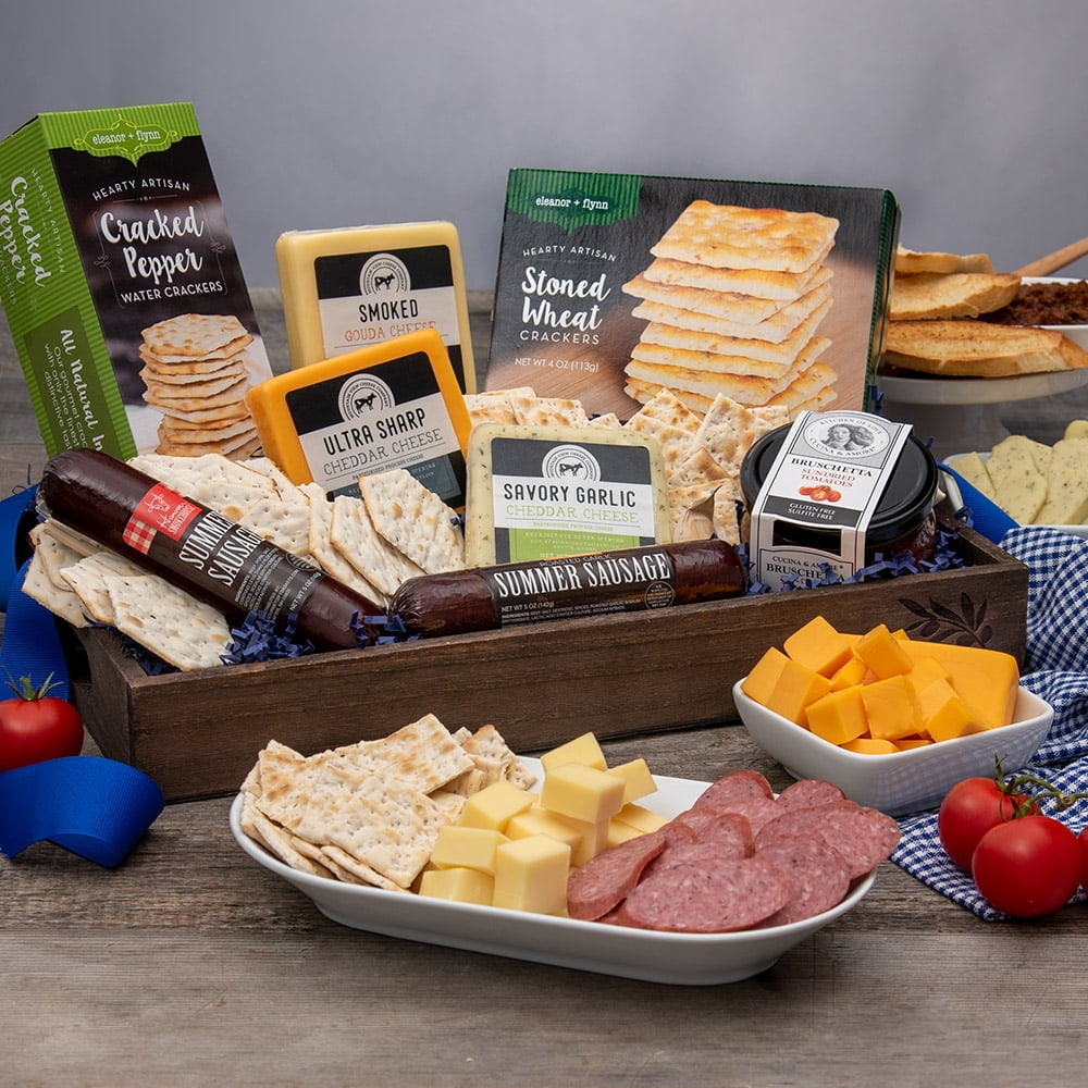 Gourmet Meat & Cheese Sampler - Deluxe - Walmart.com
