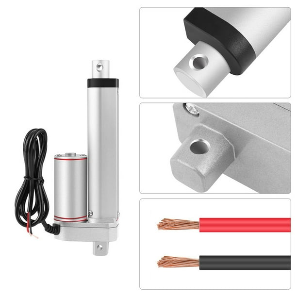 24V Linear Actuator, 100mm Stroke Linear Actuator 24V Small Electric ...