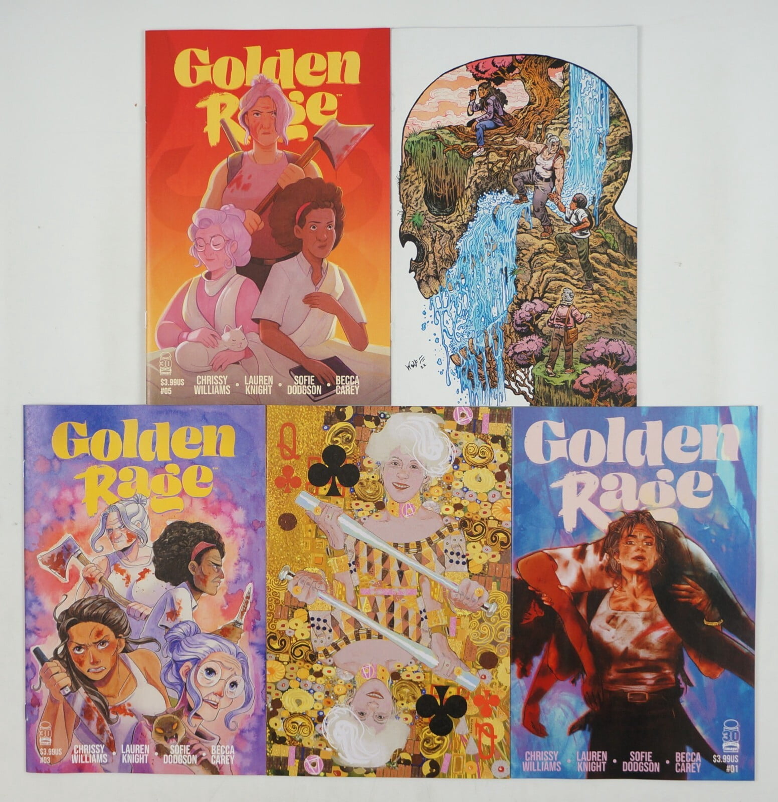 Golden Rage #1-5 VF/NM complete series Variants ; Image (B) - Walmart.com