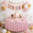 47x47 Inch Glitter Round Tablecloth Multi Color Shiny Decorative Table ...