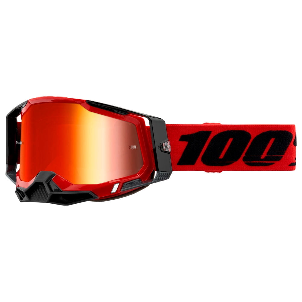100% Racecraft 2 Goggle Red Frame/Red Mirror Lens - Walmart.com