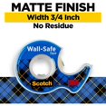 Scotch Scotch Wall-Safe Tape 22.22 yd Length x 0.75" Width - 6 / Pack ...