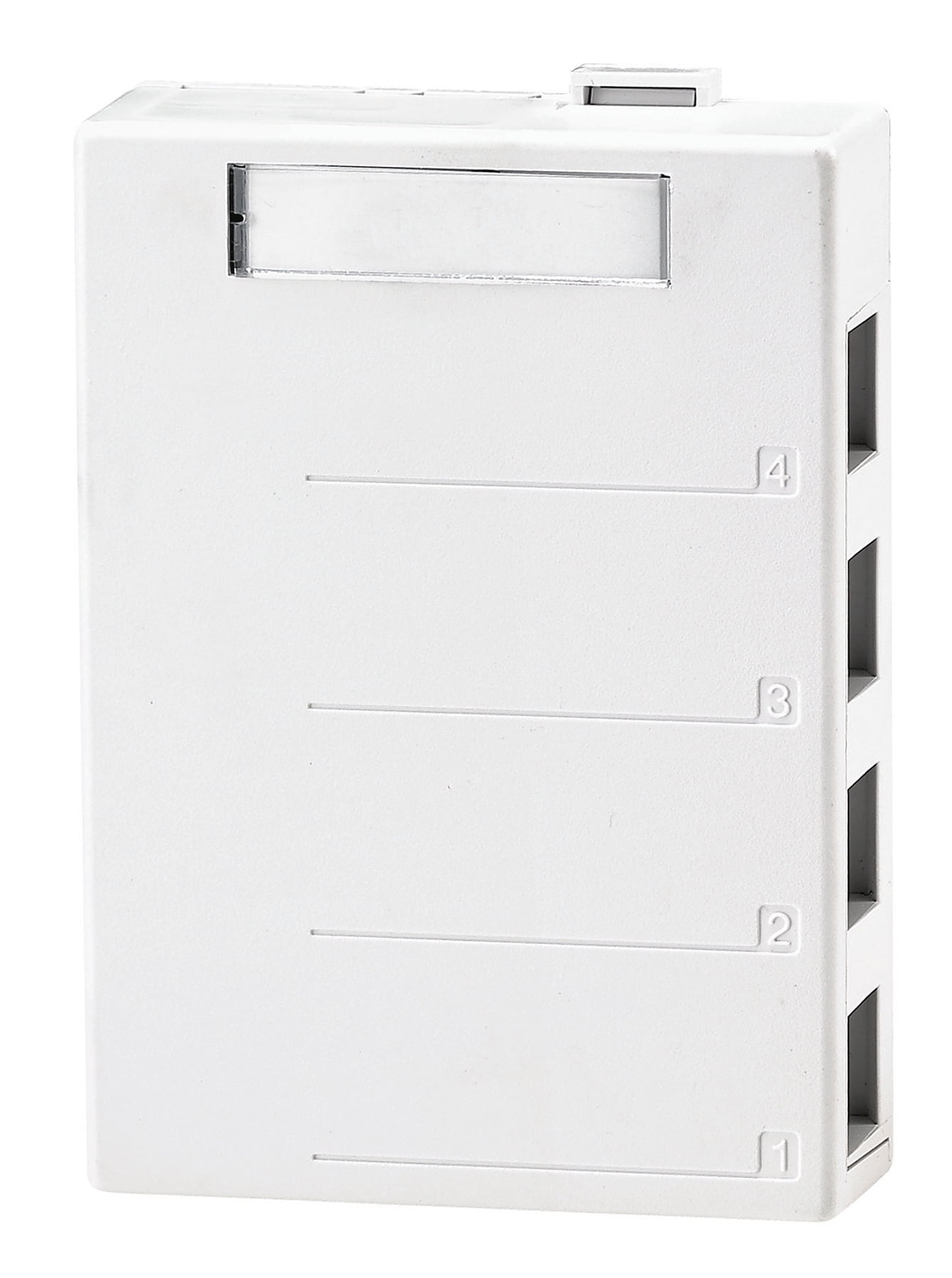 Leviton 142-41089-4wp White 4 Port Box - Walmart.com - Walmart.com