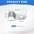 Uxcell Rigid Pipe Strap, 304 Stainless Steel Conduit Clamp 1 Hole ...