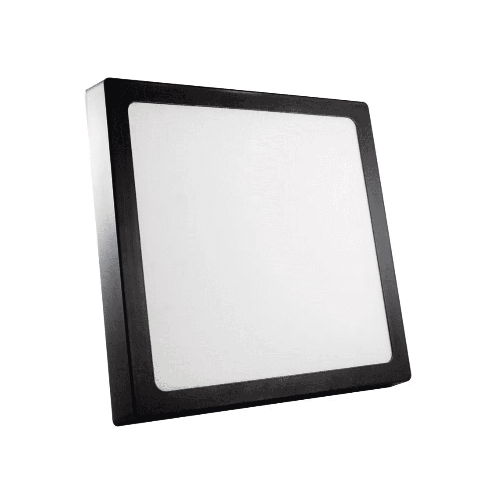 "Lampara Led Sobreponer Negro Cuadrado 18w Luz Blanca Fria " | Walmart ...