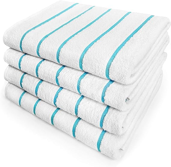 Kaufman - Terry Horizontal Sailor Stripes Beach Pool Towels - Set of 4 ...
