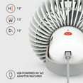 Sharper Image Refresh 01X Rechargeable Travel Fan, 7.2", White ...