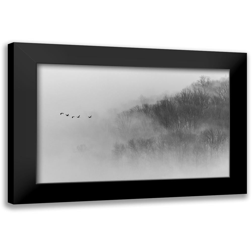 Austin 14x10 Black Modern Framed Museum Art Print Titled - Above Mist ... Austin 14x10 Black Modern Framed Museum Art Print Titled - Above Mist ...