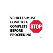 National Marker Notice Signs; Emergency Exit Only 7X10 Rigid Plastic ...