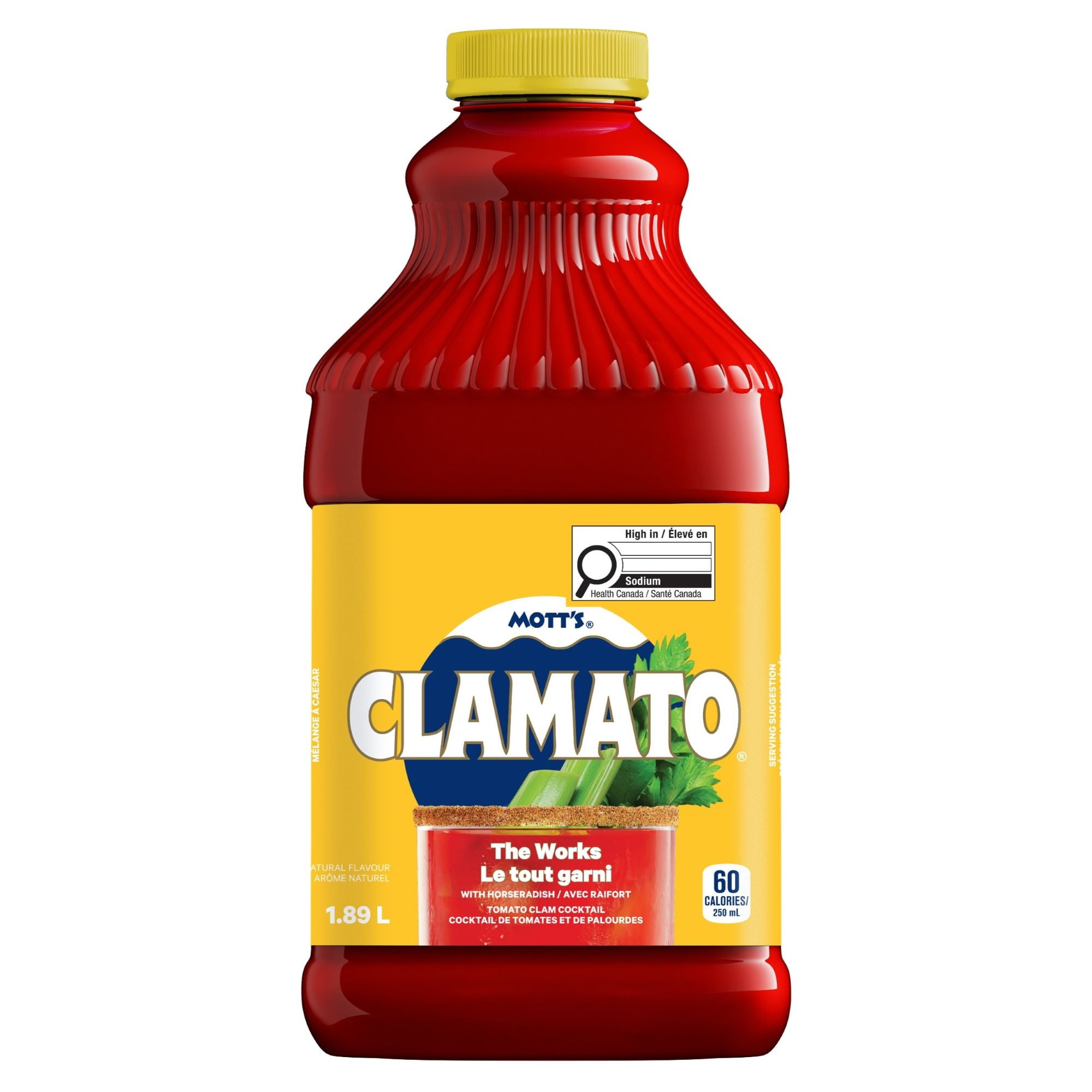 Click here for Motts Clamato The Works 1.89 L prices