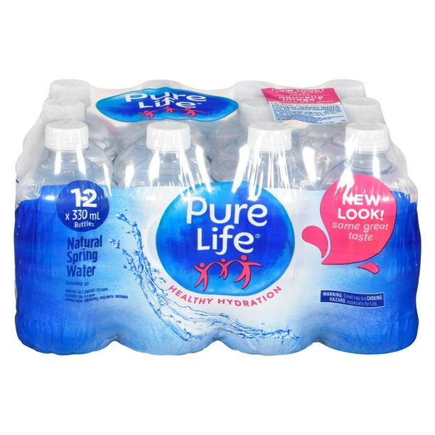 Pure Life Natural Spring Water 12x330ml, 12 x 330 mL - Walmart.ca