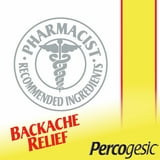 Percogesic Maximum Strength Backache Relief, Fast Acting Pain Reliever ...