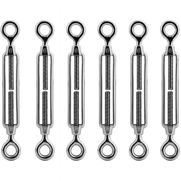 Tensor de cable con gancho y ojo - Fabricado en acero inoxidable 304 ...