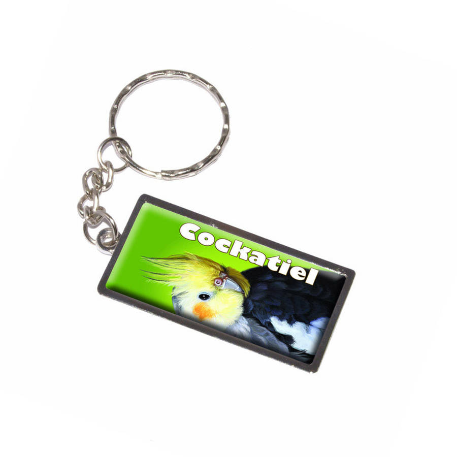 Cockatiel Bird Pet Keychain Key Chain Ring - Walmart.com