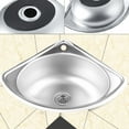 Miumaeov Stainless Steel Triangle Corner Narrow Sink Wall Mount Mini ...