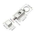 Door Barrel Bolt, Stainless Steel Ring-Pull Spring Loaded Sliding Lock ...