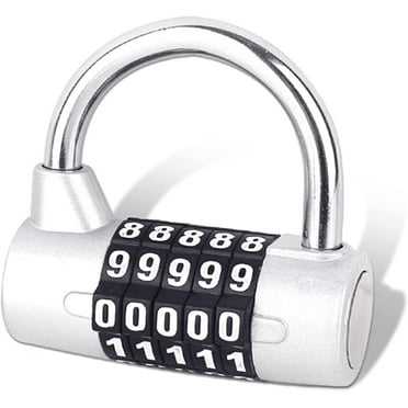 8-Digit Combination Padlock Push Button Locks for Locker Cabinet Red ...