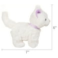Kid Connection Mini Walking Pet White Cat Battery Plush Toy for ...