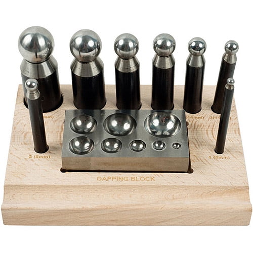 stalwart dapping set with wood stand, 10-piece - Walmart.com