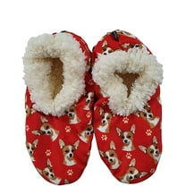 Comfies Womens Boxer, Uncropped Dog Slippers - Sherpa Lined Animal ...
