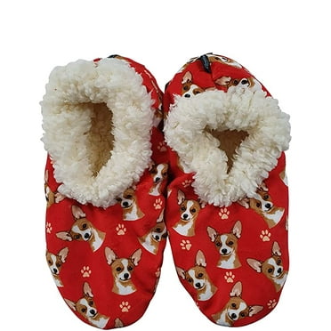 Comfies Womens Boxer, Uncropped Dog Slippers - Sherpa Lined Animal ...