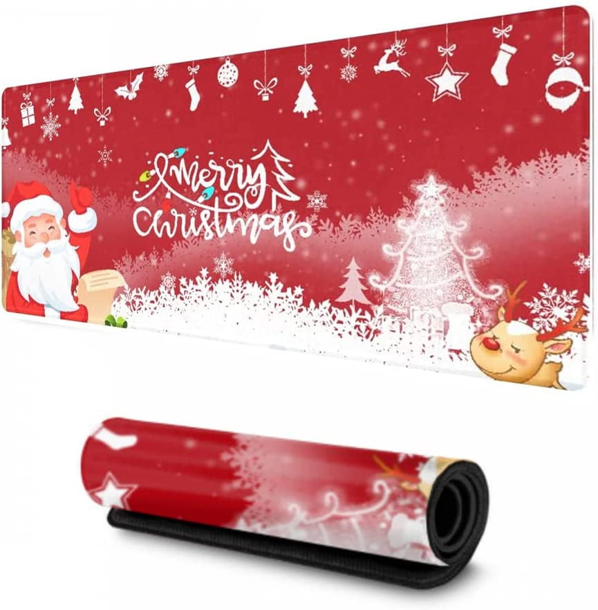 Large Mouse Pad with Stitched Edges(35x17 in), Gaming Desk Pad ...