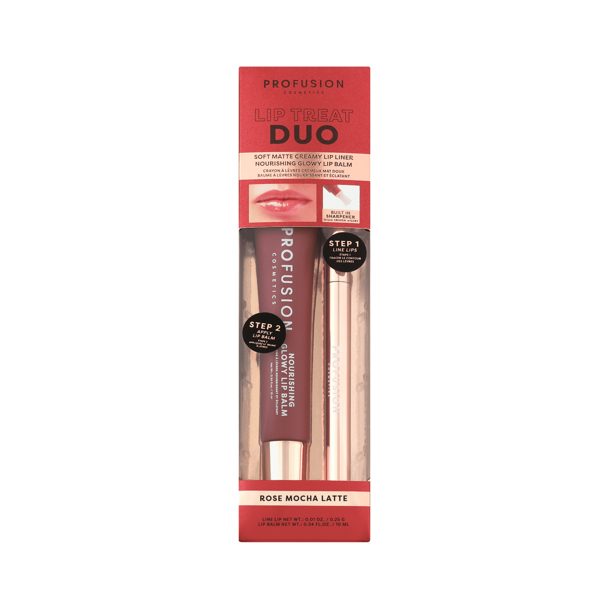 Click here for Profusion Lip Treat Duo - Rose Mocha Latte 6.4 Oz prices