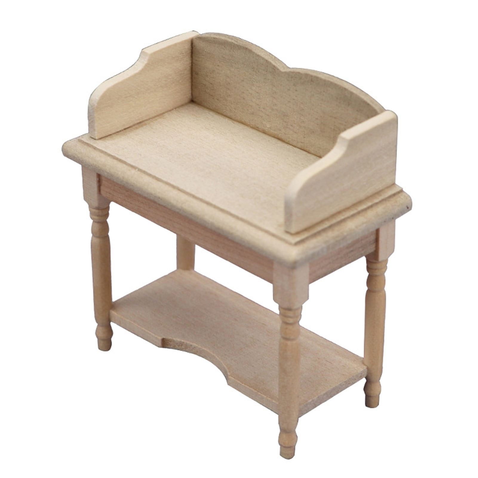 Skindy Dollhouse Desk Table - High Simulation Decoration, 1/12 Scale ...