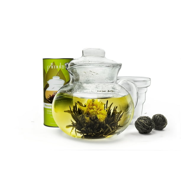Primula Flowering Tea Gift Set, Includes 40 oz. Teapot, Loose Leaf Tea ...