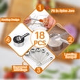 WEPSEN Stainless Steel Measuring Cups and Spoons Set, 18-Piece Kitchen ...