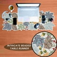 Handcrafted Glass Beaded Table Runner - Durable Decorative Runner for ...