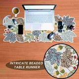 Handcrafted Glass Beaded Table Runner - Durable Decorative Runner for ...