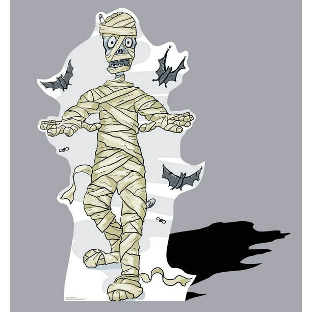 Advanced Graphics Cartoon Mummy & Bats - 72" x 41" Cardboard Standup ...