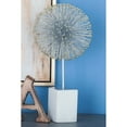 Decmode Contemporary 24 inch silver iron star ball sculpture with gold ...