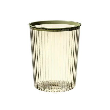 Justharion Trash Can Stripe Shaped Garbage Bin Cylindrical Rubbish Bins ...