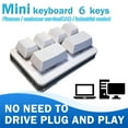 Tammyyerke 6 Key Mini Keyboard Diy Programmable Gaming Keypad