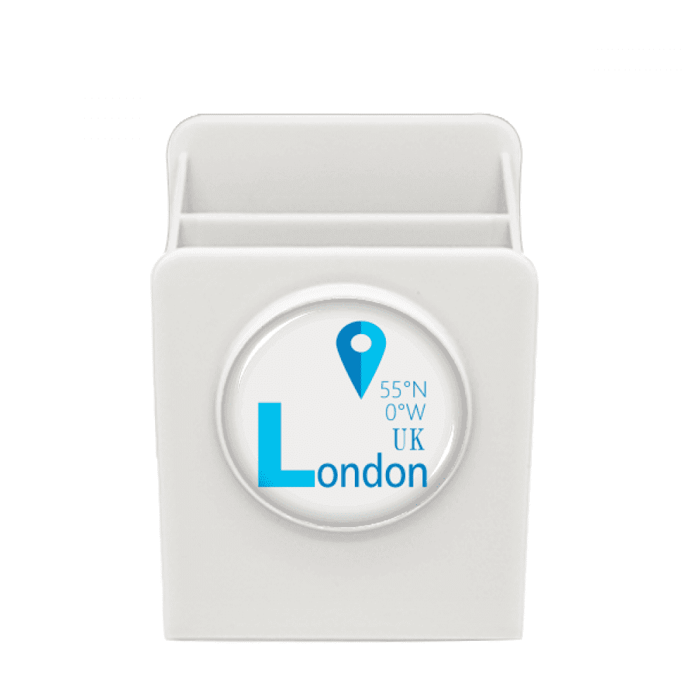 London Geography Coordinates Trave Desk Pencil Holder Cup Pen Organizer ...
