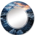 Designart "Canada Columbia Icelandscape Majesty" Canada Round Wall ...