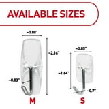 Command Small Wire Toggle Hooks, Clear, Damage Free Decorating, 9 Hooks ...