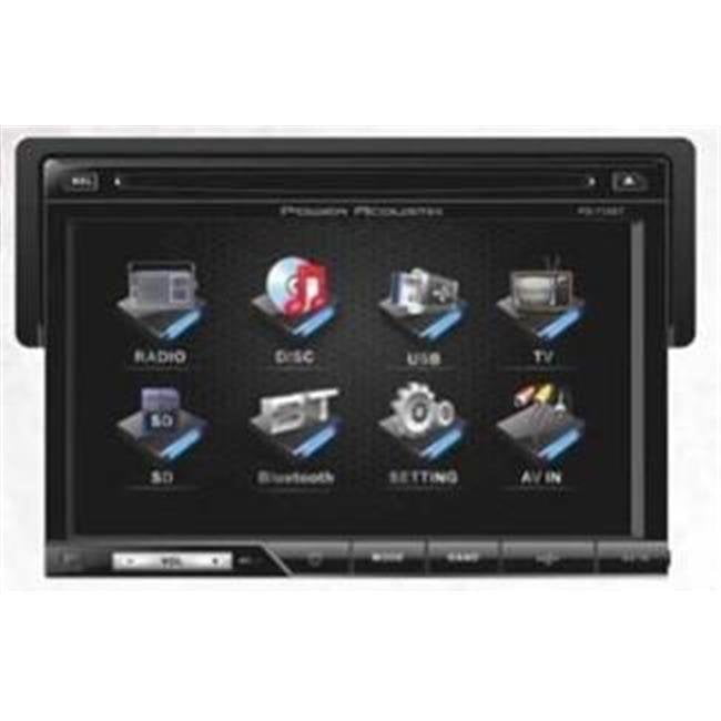 Power Acoustik 1DIN Touchscreen DVD-MP3 Receiver with Detachable Face ...