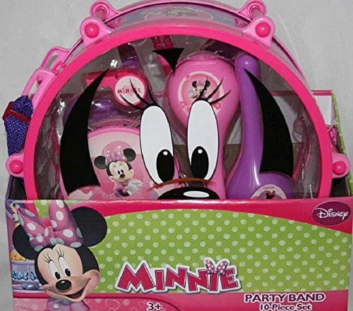 Disney Minnie Mouse Party Band 10 Piece Play Set Music Instruments ...