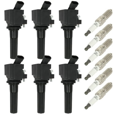 POLARPRA 6PCS UF-569 Ignition Coils Pack & 41-109 Iridium Spark Plugs Compatible with Chevy ...